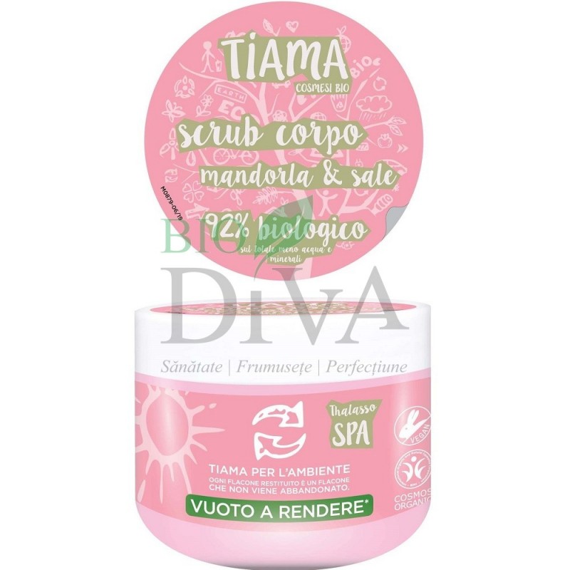 Scrub pentru corp cu migdale și sare Tiama